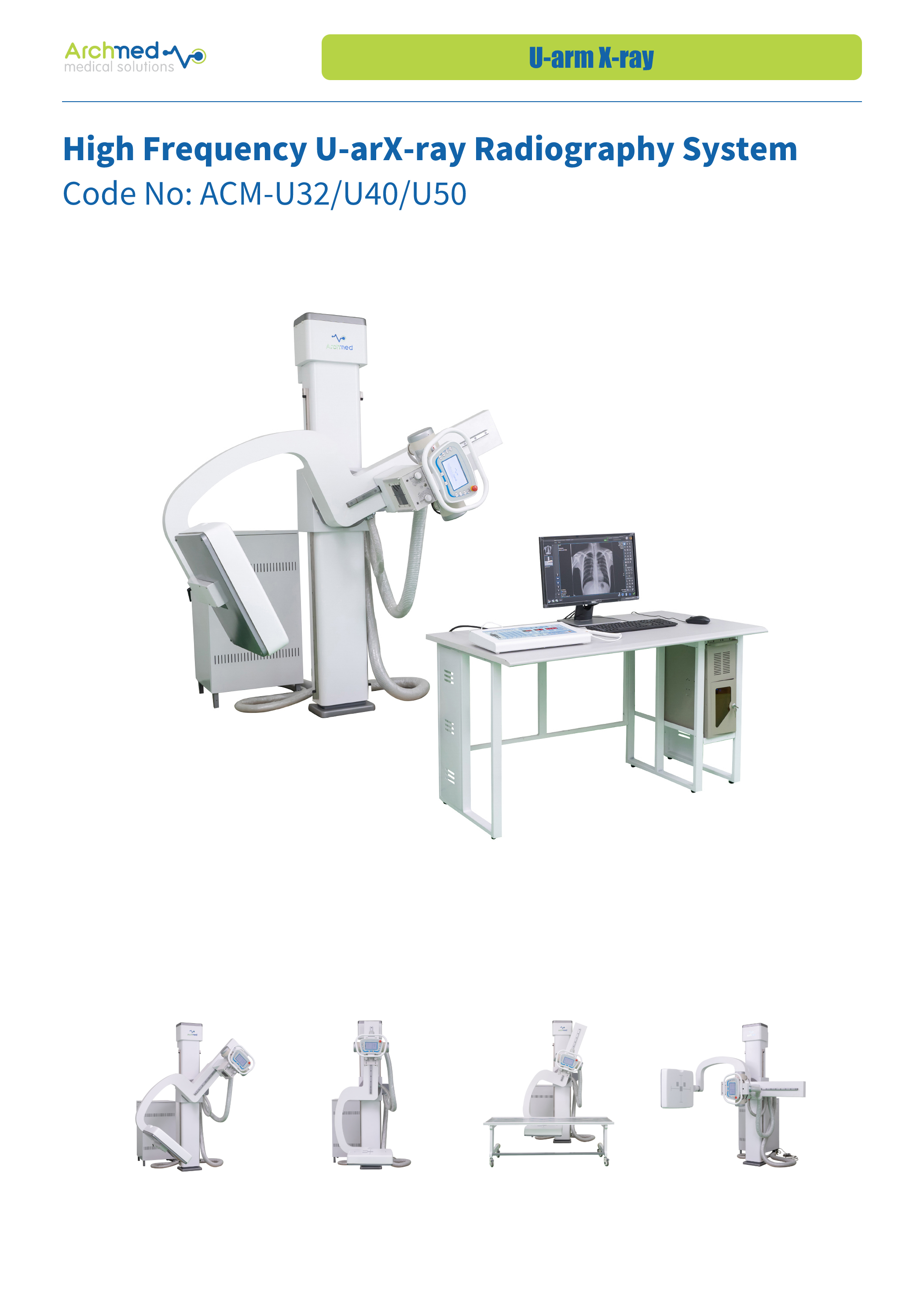 High Frequency U-arm X-ray Radiography System