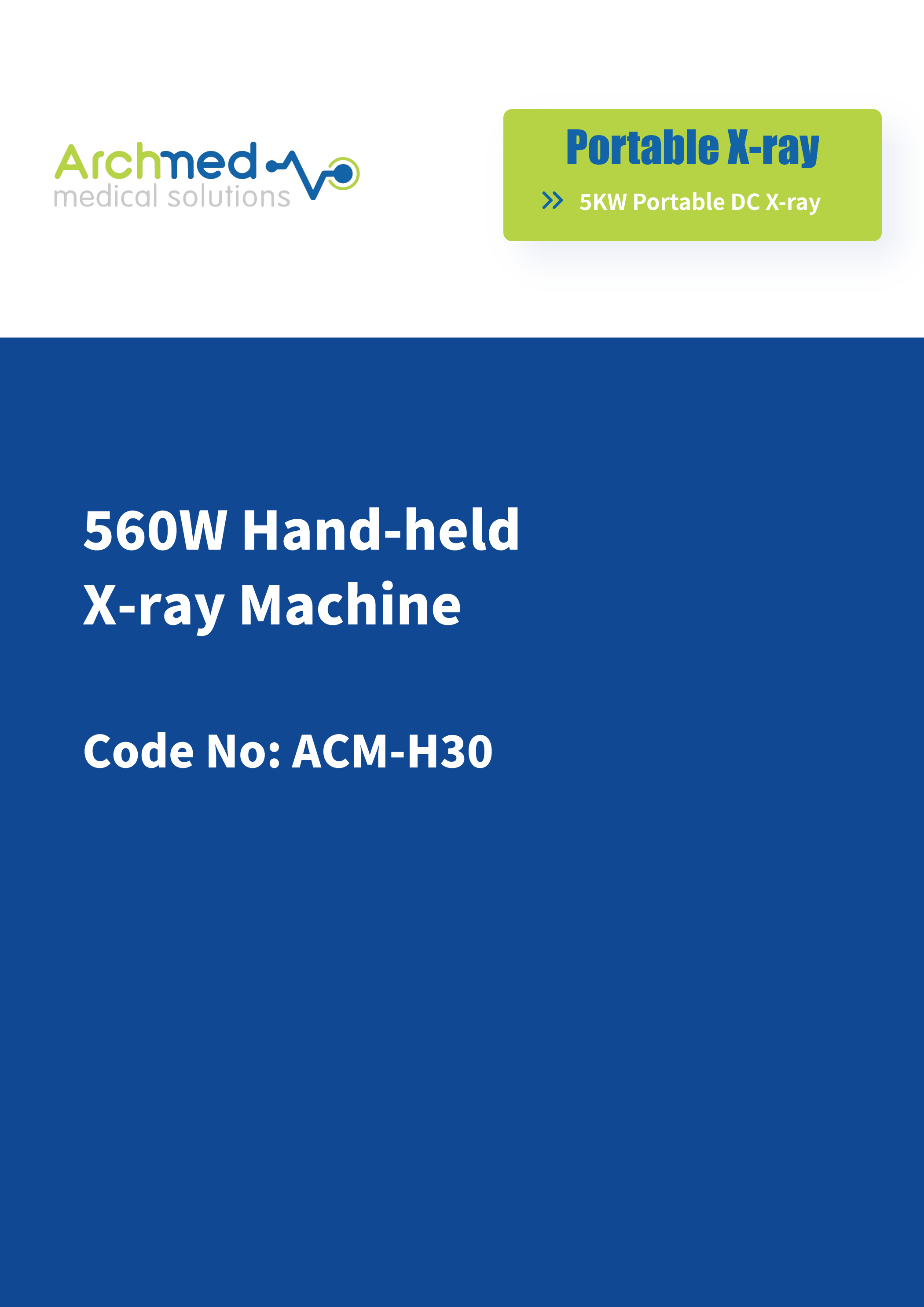560W Hand-held X-ray Machine - Archmedxray